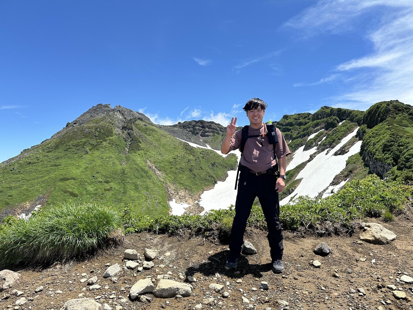 扇子森・鳥海山（新山）・七高山・行者岳・伏拝岳・文珠岳 / kiyoshiさんの鳥海山・七高山・笙ヶ岳の活動データ | YAMAP / ヤマップ