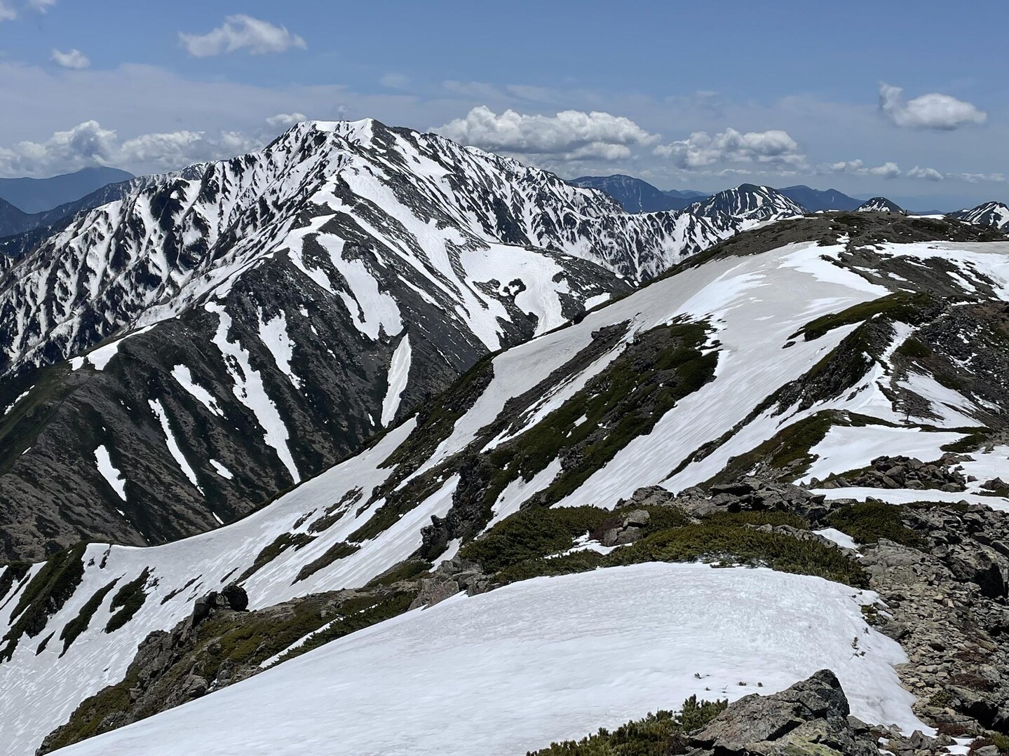 残雪期・南ア〜悪赤聖 / algonoteさんの荒川岳・東岳（悪沢岳）・前岳・中岳・赤石岳の活動日記 | YAMAP / ヤマップ