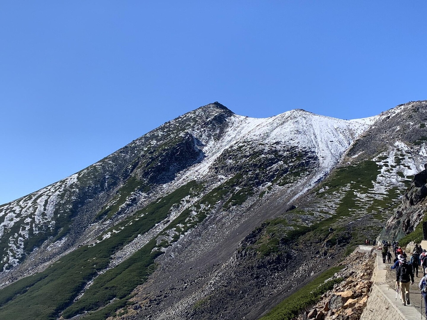 秋の遠征第2弾！中央分水嶺最高峰・初冠雪の乗鞍岳☆やっと、やっと登れました！*\(^o^)/* / koe-sunさんの乗鞍岳の活動データ | YAMAP / ヤマップ