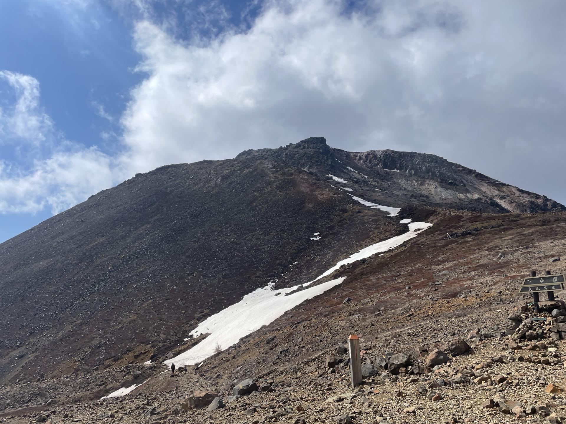 茶臼岳を目の前にして撤退-2025を-04-29 / COCOさんの茶臼岳（那須岳）・三本槍岳・赤面山の活動データ | YAMAP / ヤマップ
