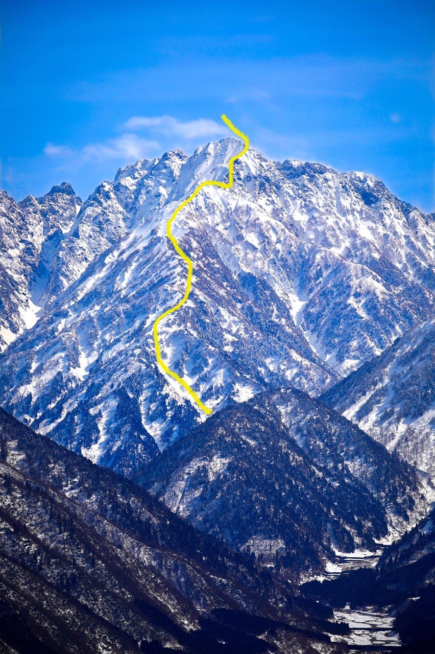 3月上旬 千石城山より こうやって早月... / hoshiさんのモーメント | YAMAP / ヤマップ