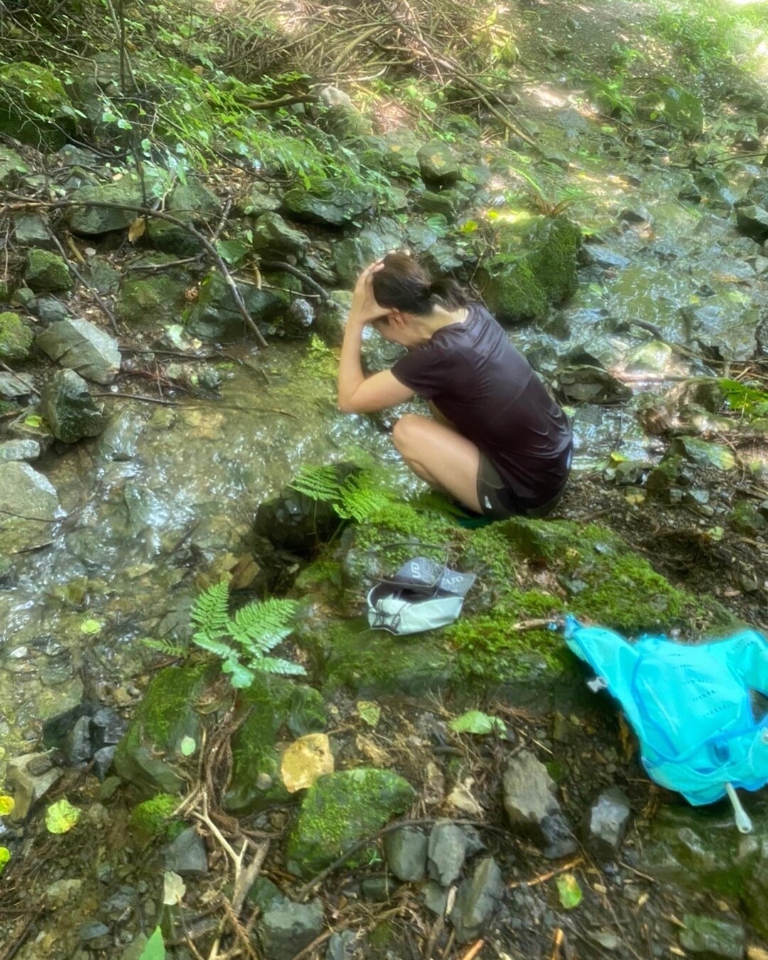 顔を洗うには沢の水が最強説 #東京都下に... / MIOさんのモーメント | YAMAP / ヤマップ