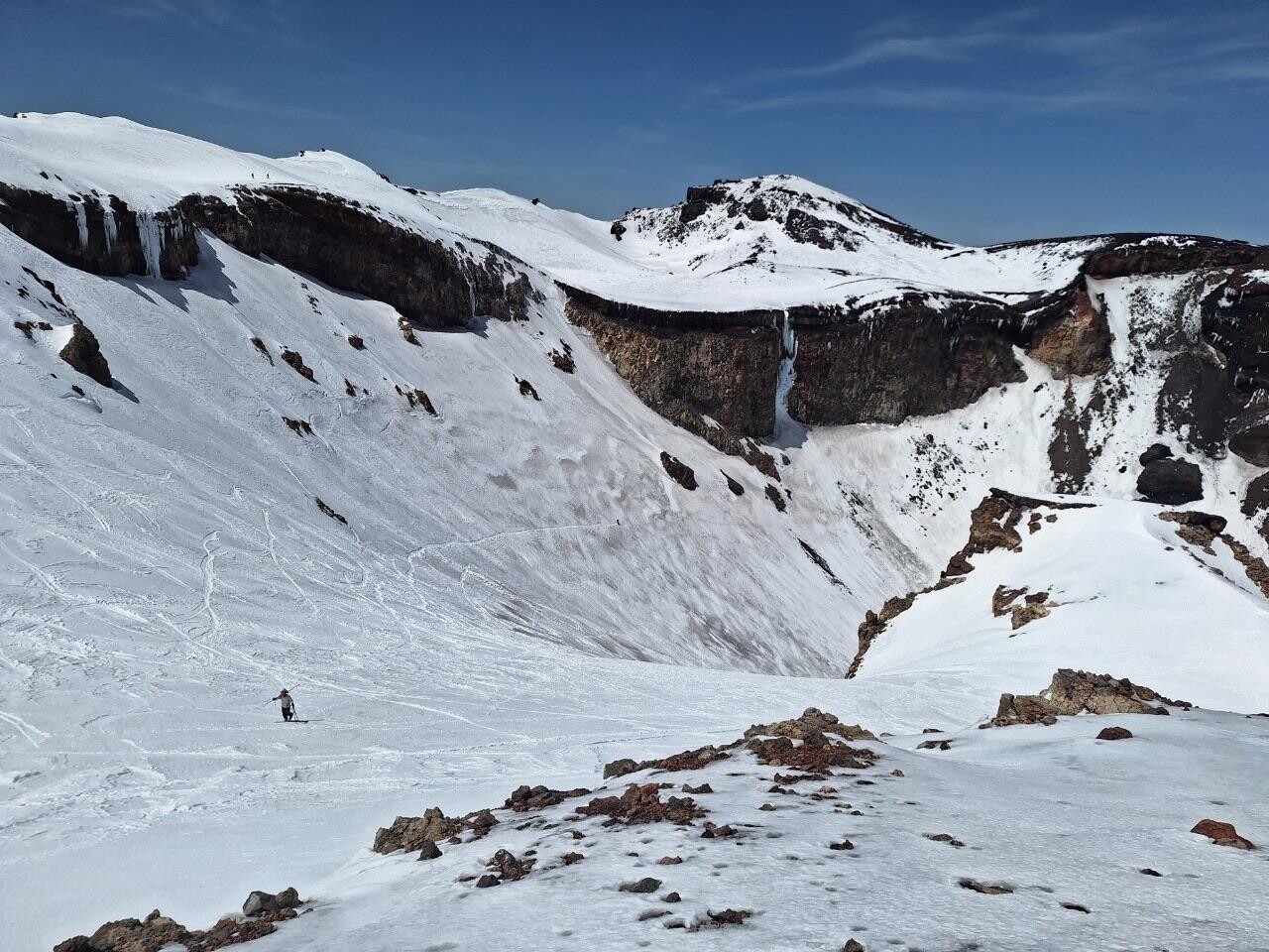富士山BC ski(富士宮ルート↑お釜&不浄流し↓) / SGtyutaさんの富士山の活動データ | YAMAP / ヤマップ