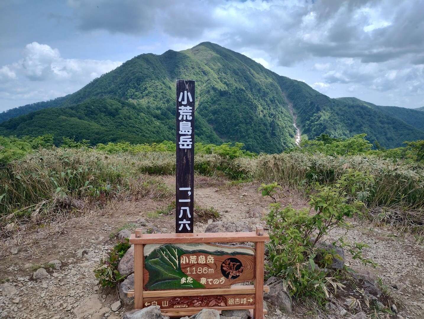 深谷ノ頭・前荒島岳・中荒島岳・荒島岳・小荒島岳 / 🌈 ピーチ Peach 🍑さんの荒島岳の活動データ | YAMAP / ヤマップ