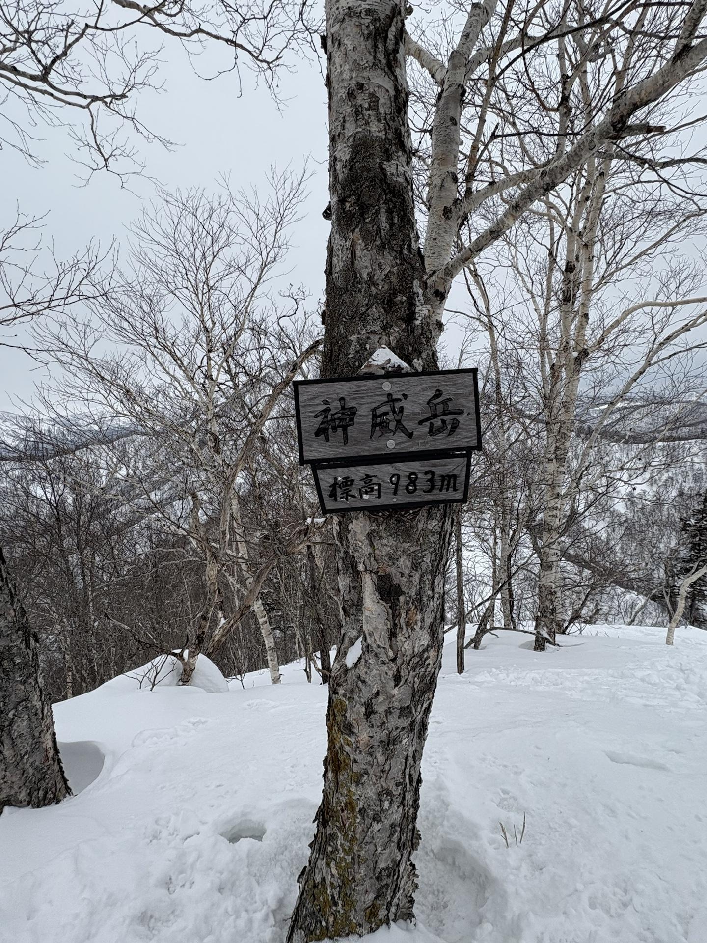 穏やかに佇む神威岳 2025-3-16 / junjunさんの神威岳の活動データ | YAMAP / ヤマップ