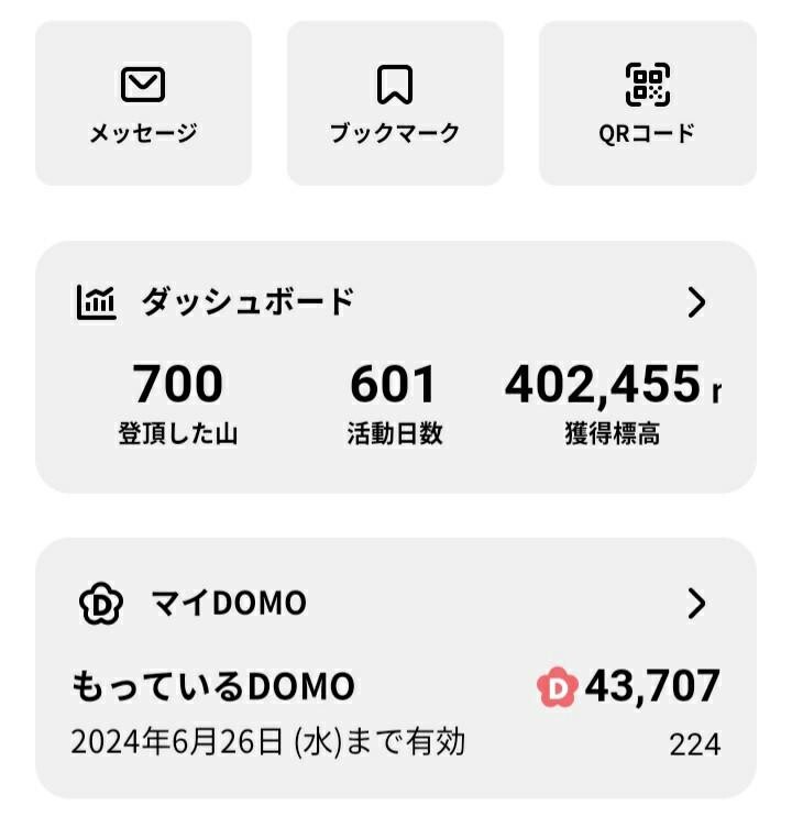 三日前まで残り三座でキリの良い700座と... / 信さん60nobさんのモーメント | YAMAP / ヤマップ