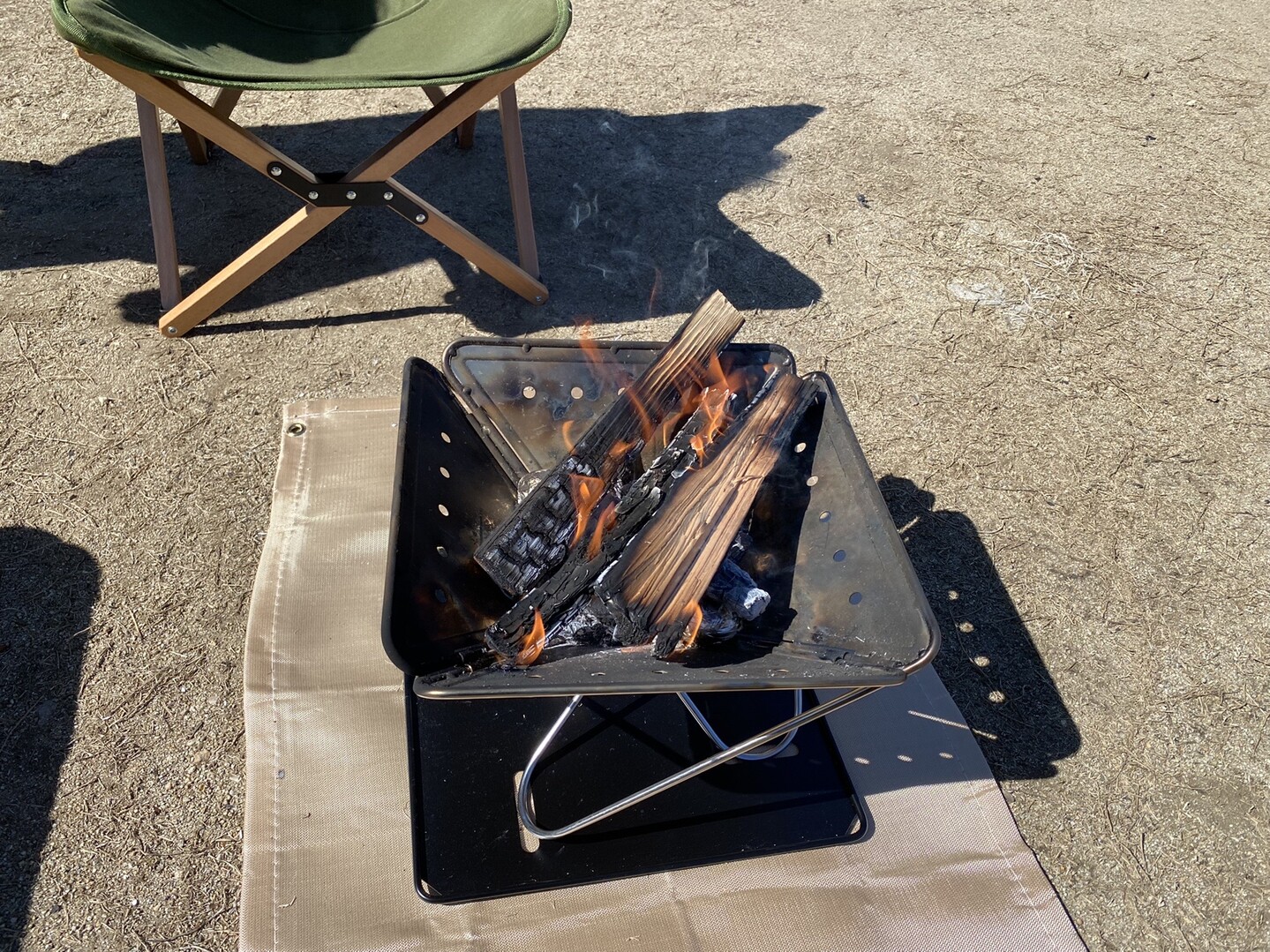 初めての焚き火 モンベル五ケ山ベースキャ... / ミヤさんのモーメント | YAMAP / ヤマップ