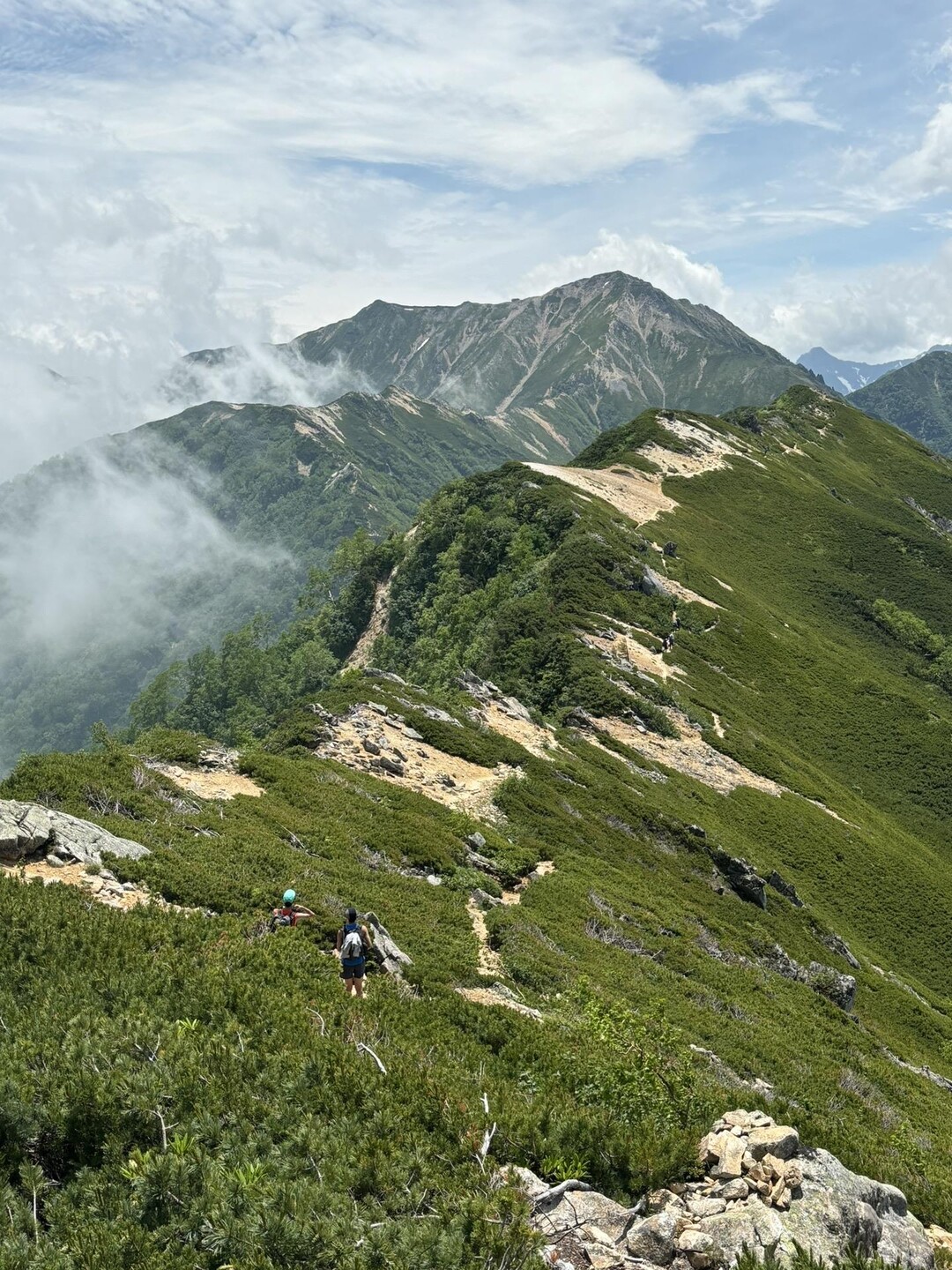 合戦沢の頭・大下りノ頭・東天井岳・常念岳・蝶槍・蝶ヶ岳・長塀山 / yo−koさんの常念岳・大天井岳・燕岳の活動データ | YAMAP / ヤマップ