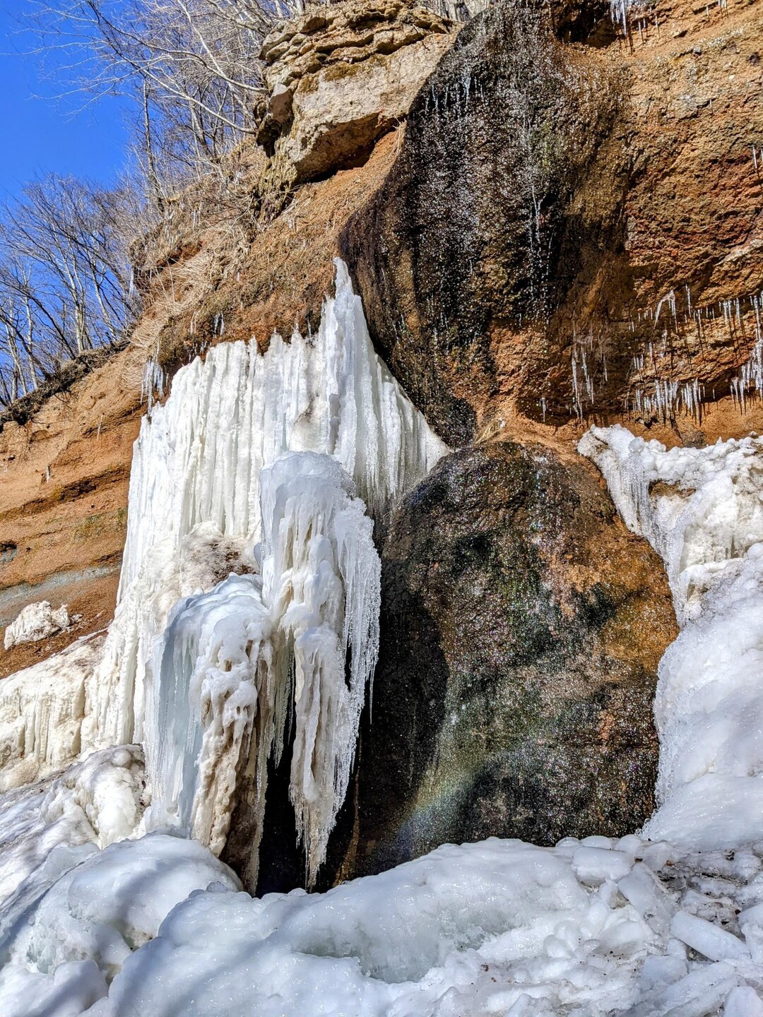 小沼〜氷瀑〜地蔵岳〜大沼（群馬） 氷瀑... / YOLOさんのモーメント | YAMAP / ヤマップ