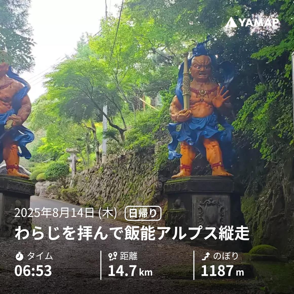 わらじを拝んで飯能アルプス縦走 http... / ドライシマさんのモーメント | YAMAP / ヤマップ