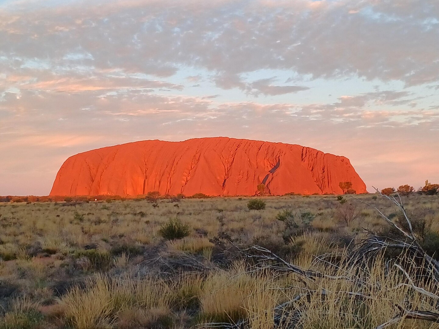夕焼けに染まるウルルを👀🎵 詳しくは... / かべちゃんさんのモーメント | YAMAP / ヤマップ